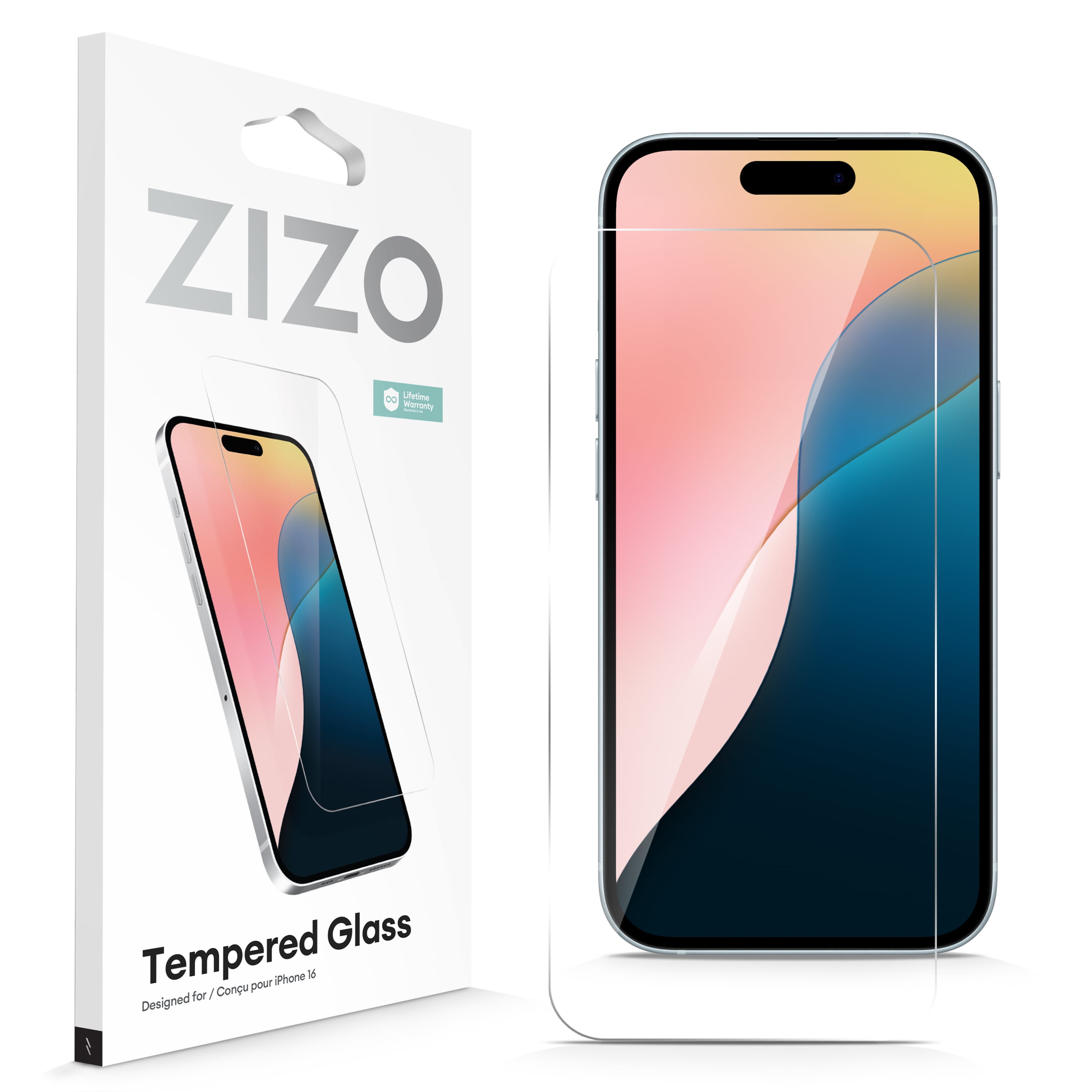 iPhone 16 | ZIZO Clear Glass Screen Protector